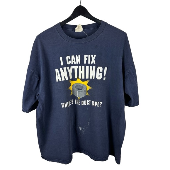Jerzees | Shirts | Vintage 9s Jerzees I Can Fix Anything Tape Comedy ...